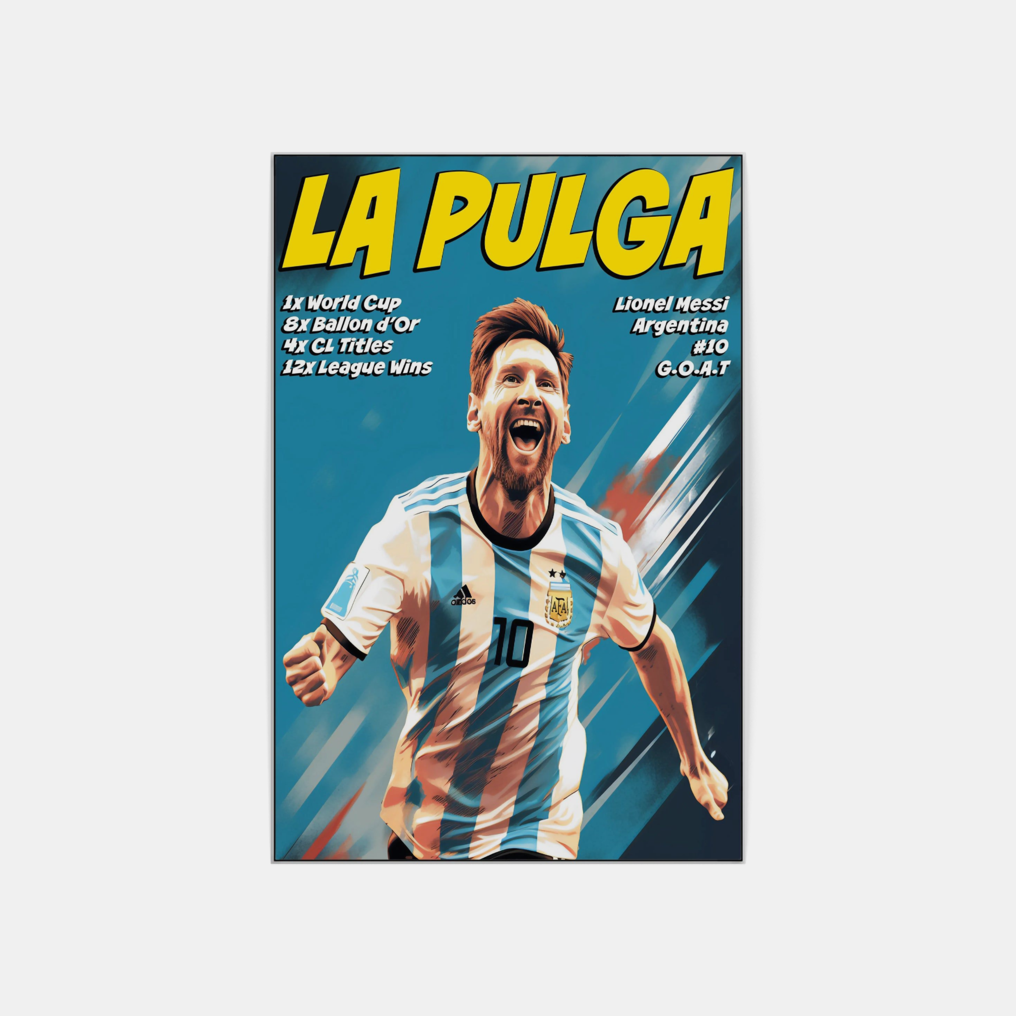 Plakat - Messi La Pulga – Admen.dk