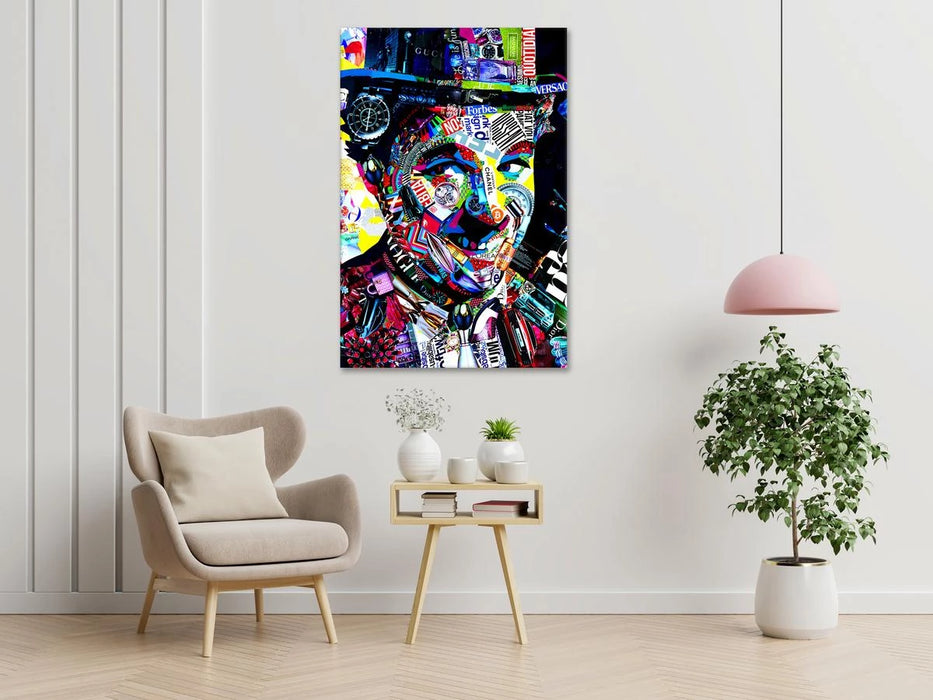 Plakat - Charlie Chaplin i farver