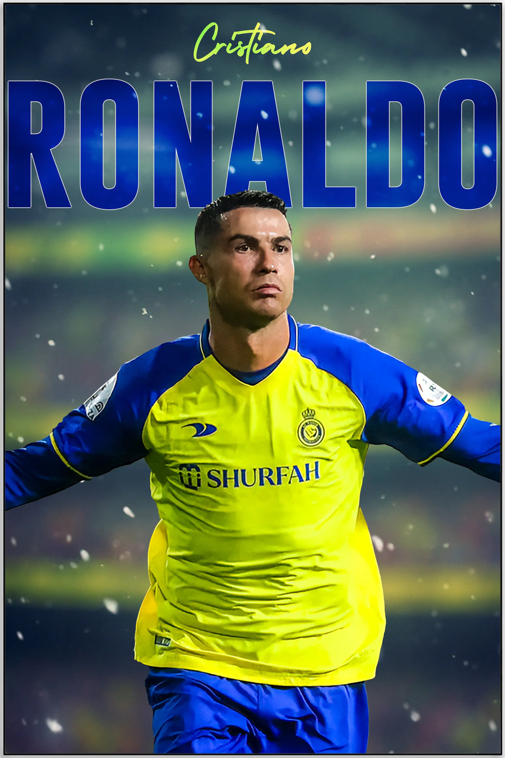 Plakat - Cristiano Ronaldo Shurfah i fart | Admen.dk