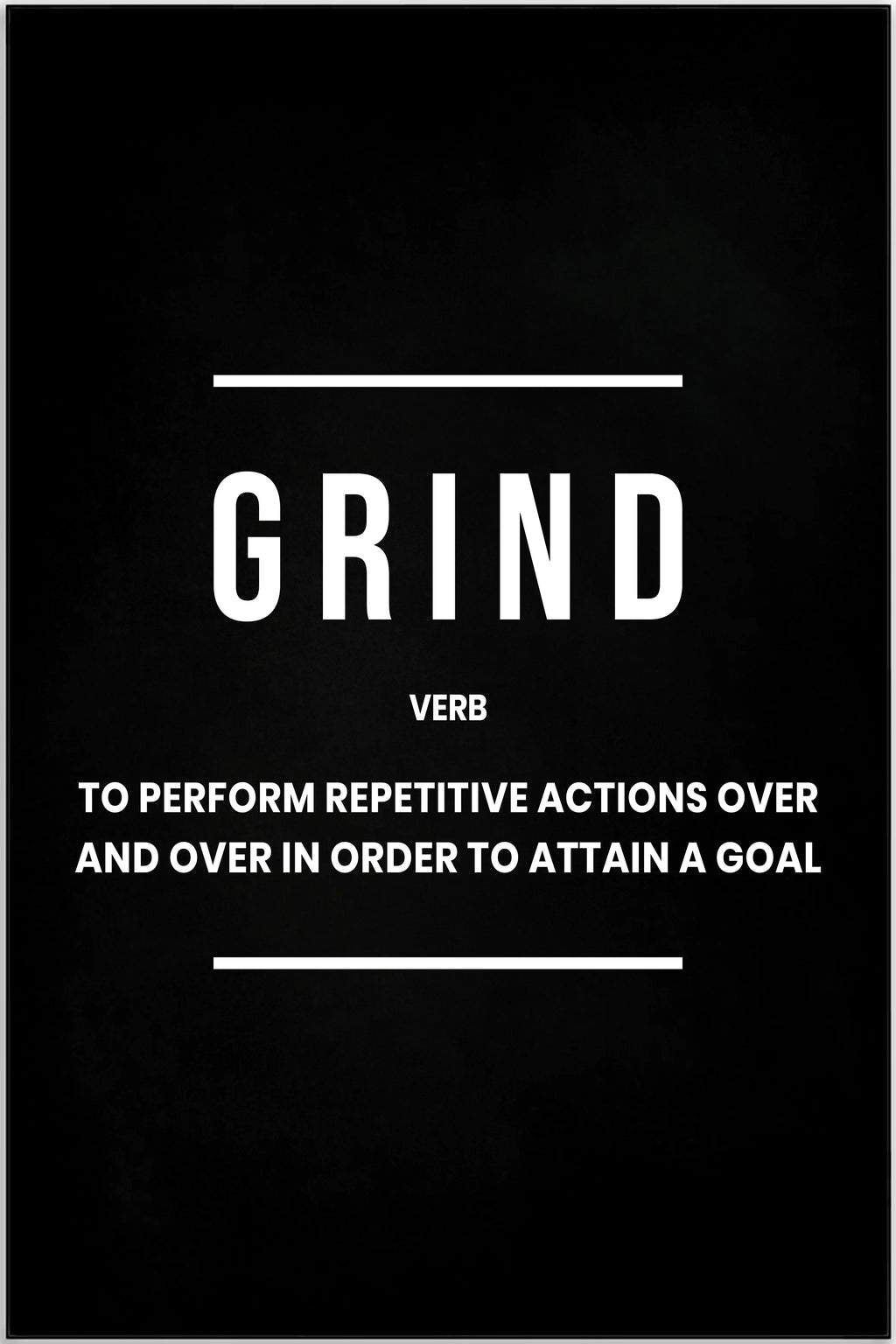 Plakat - Grind verb citat | Admen.dk