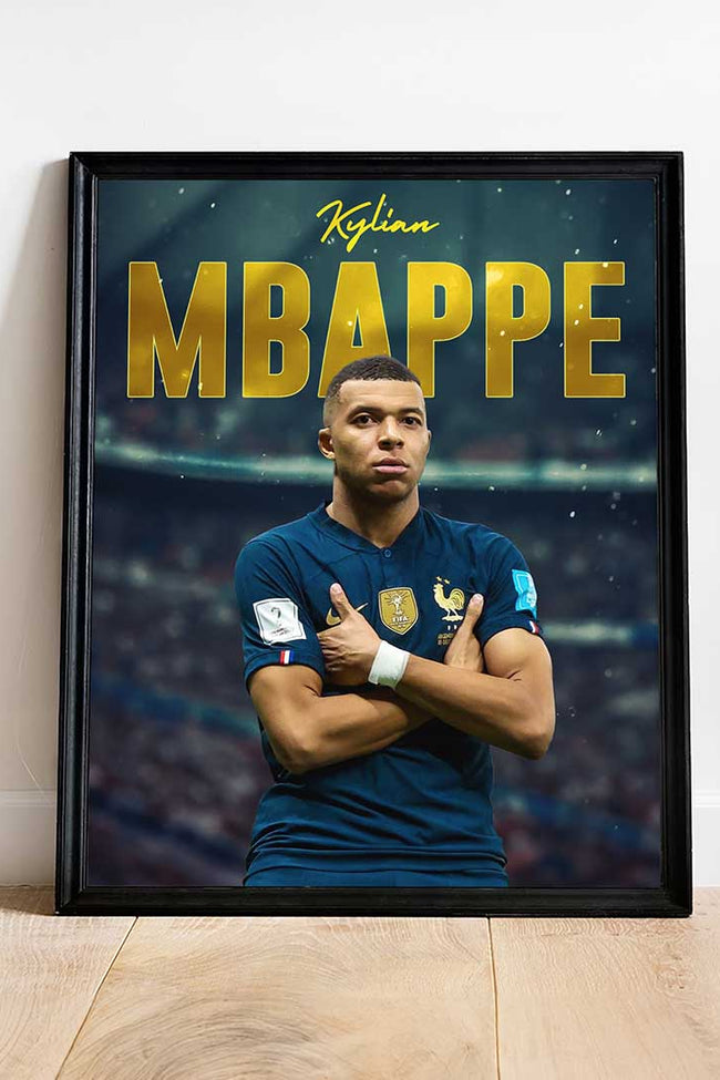 PLAKAT - Kylian Mbappe - Mbappé plakat kollektion hos Admen.dk