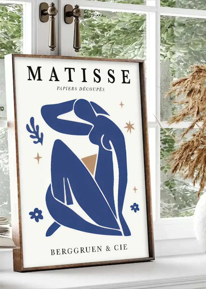Plakat - Matisse - The dark blue lady kunst – Admen.dk