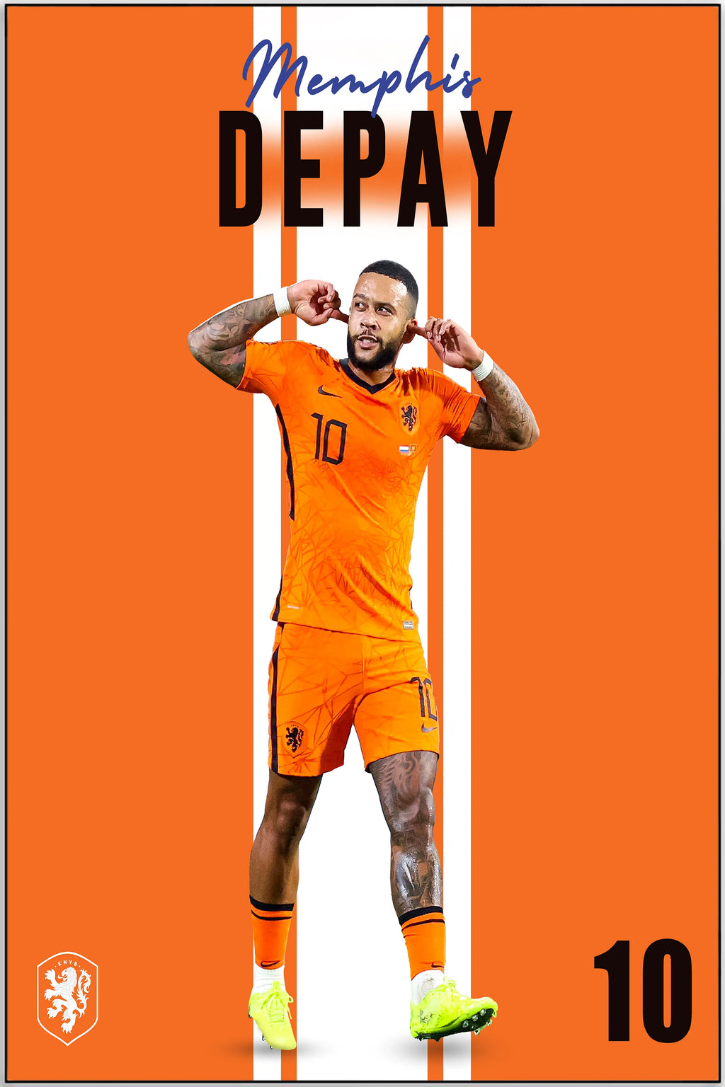 Plakat - Memphis Depay style | Admen.dk