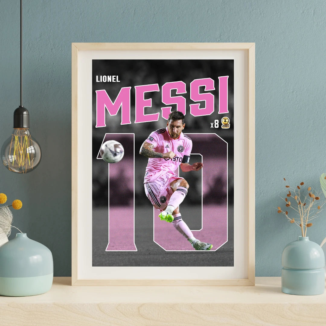 Plakat - Messi Inter Miami kunst – Admen.dk