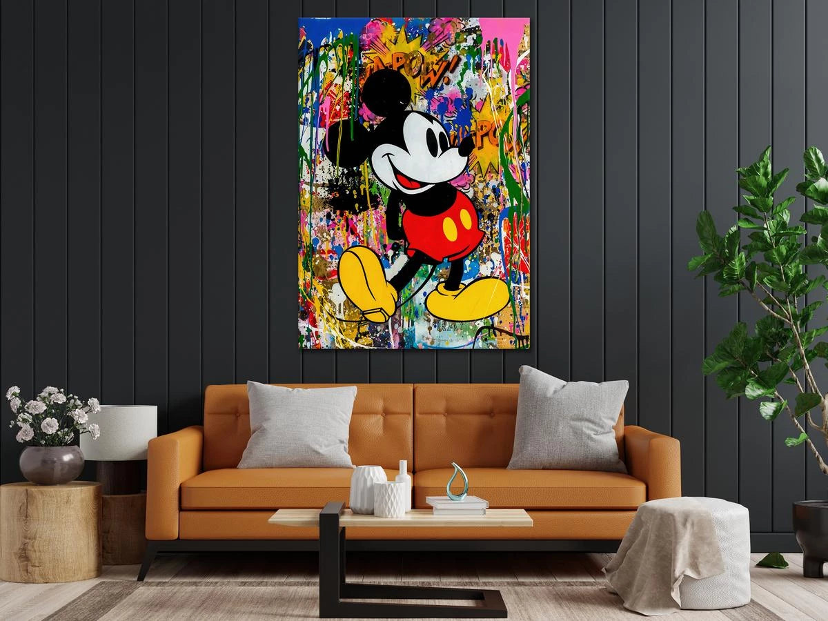 Plakat - Mickey Mouse graffiti kunst – Admen.dk