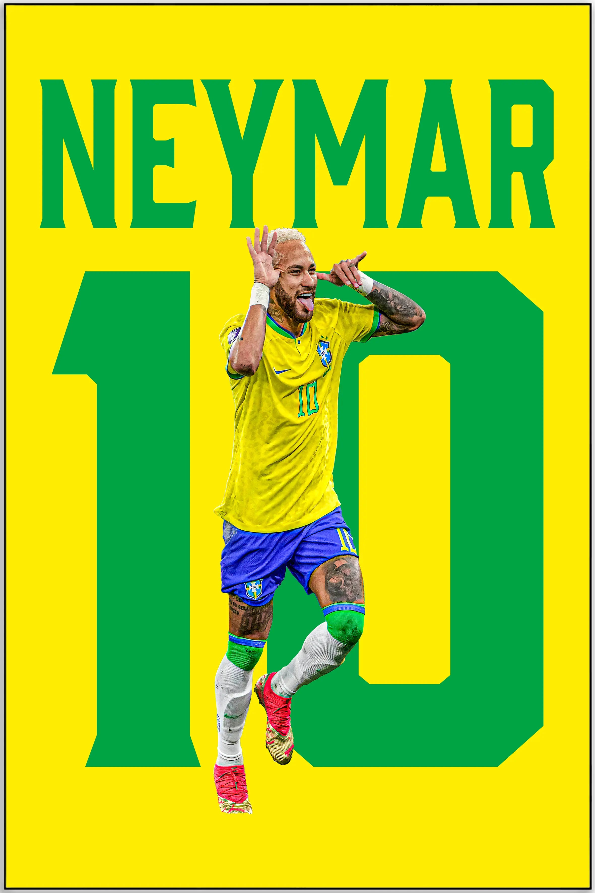 Plakat - Neymar 10 kunst – Admen.dk
