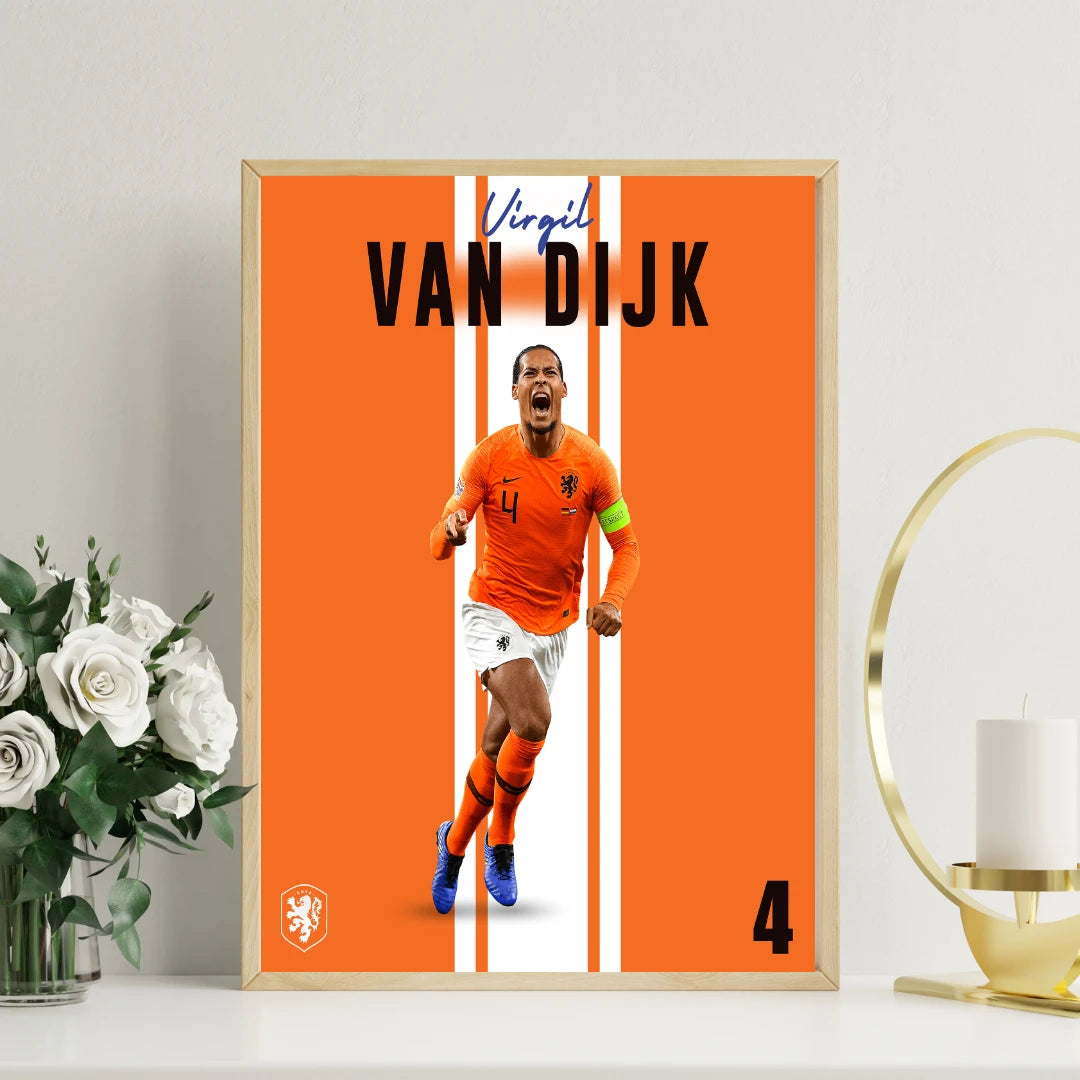 Plakat - Virgil Van Dijk style – Admen.dk