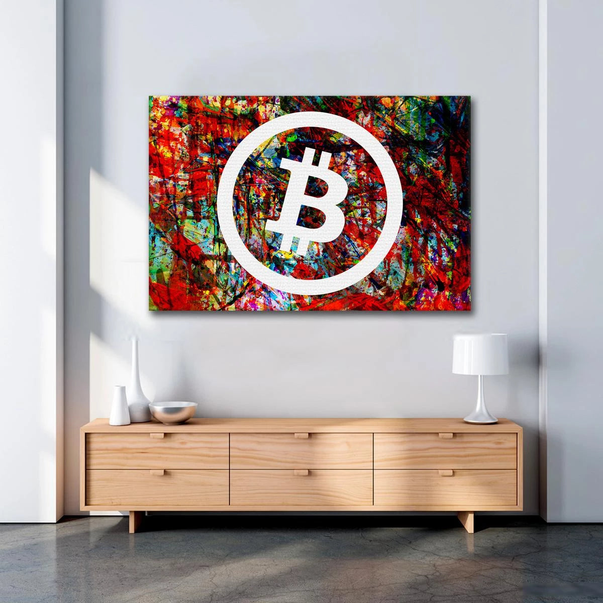 Plakat - Bitcoin street art kunst – Admen.dk