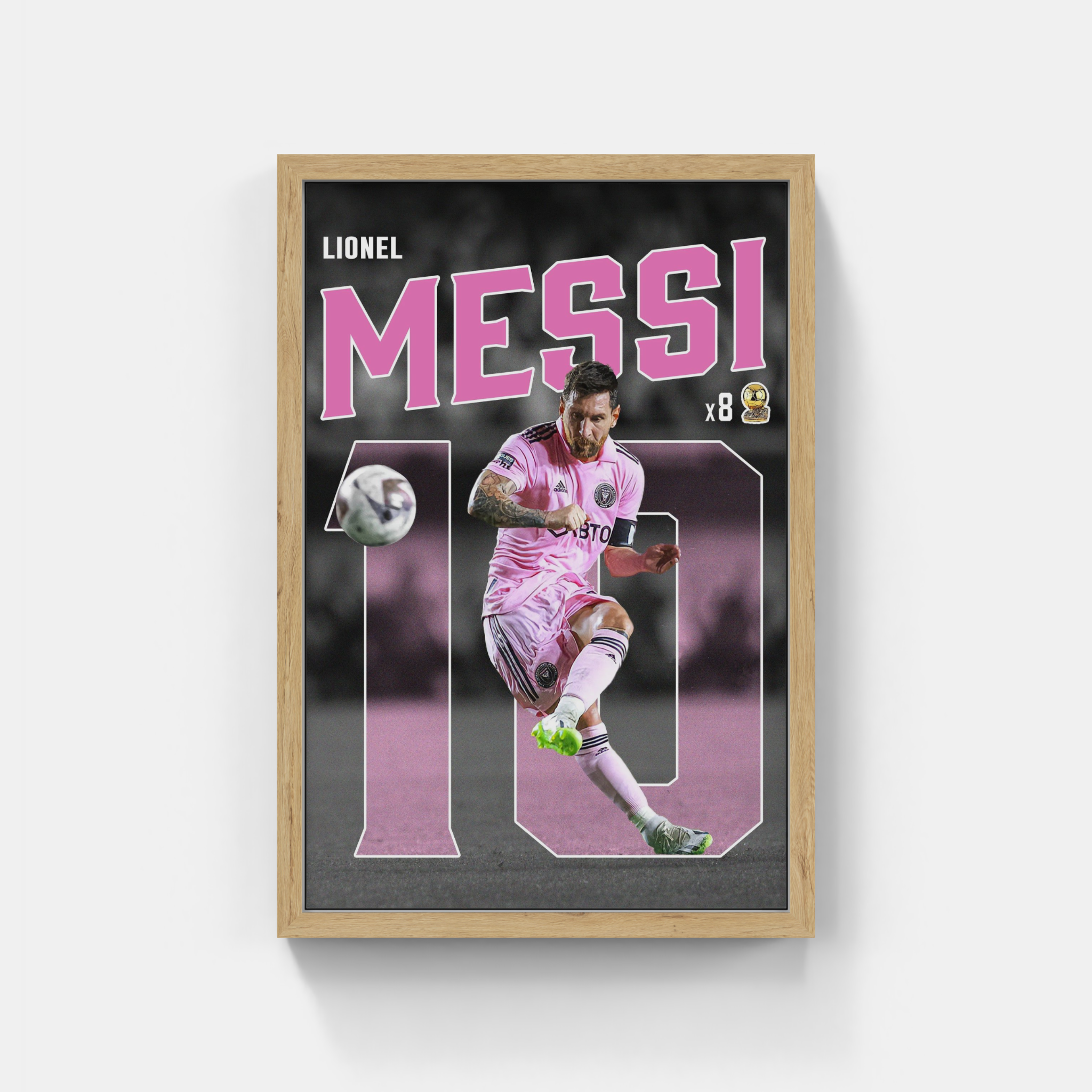 Plakat - Messi Inter Miami kunst – Admen.dk