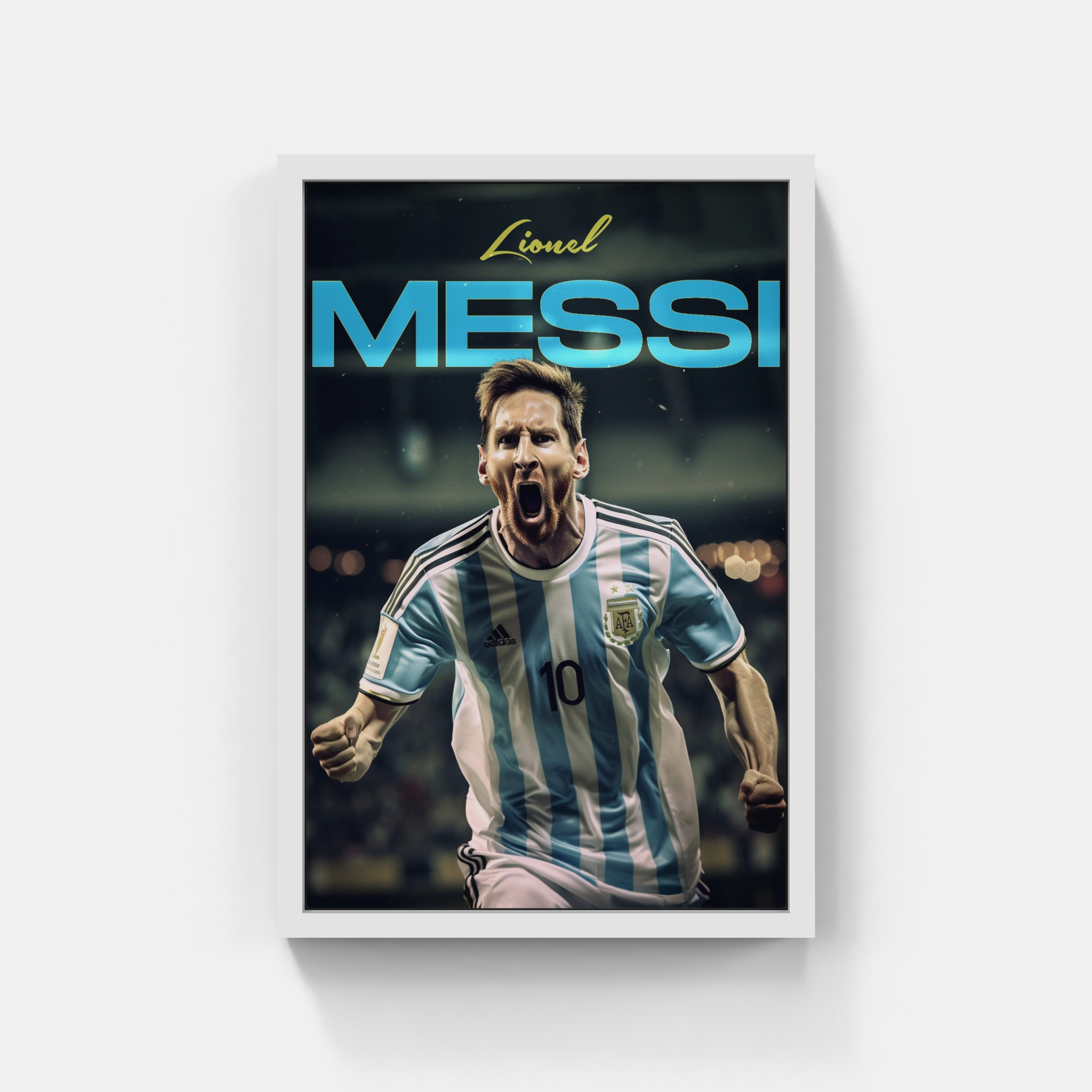 Plakat - Lionel Messi Argentina kunst – Admen.dk