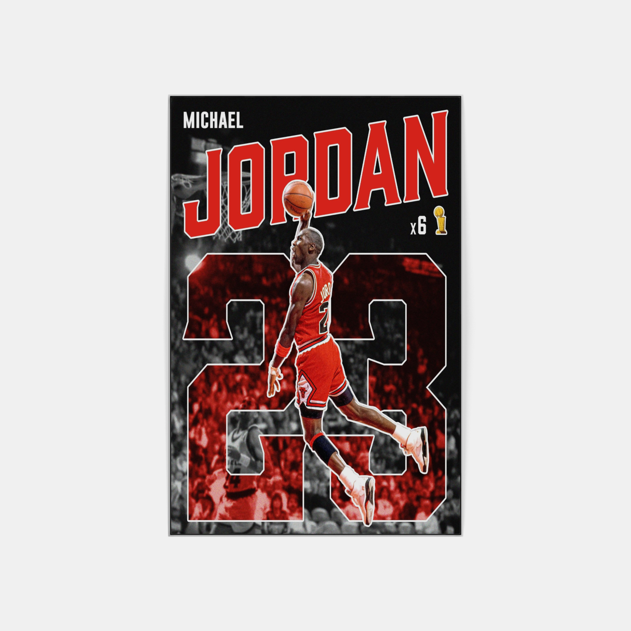 Plakat - Michael Jordan i flyvende fart – Admen.dk