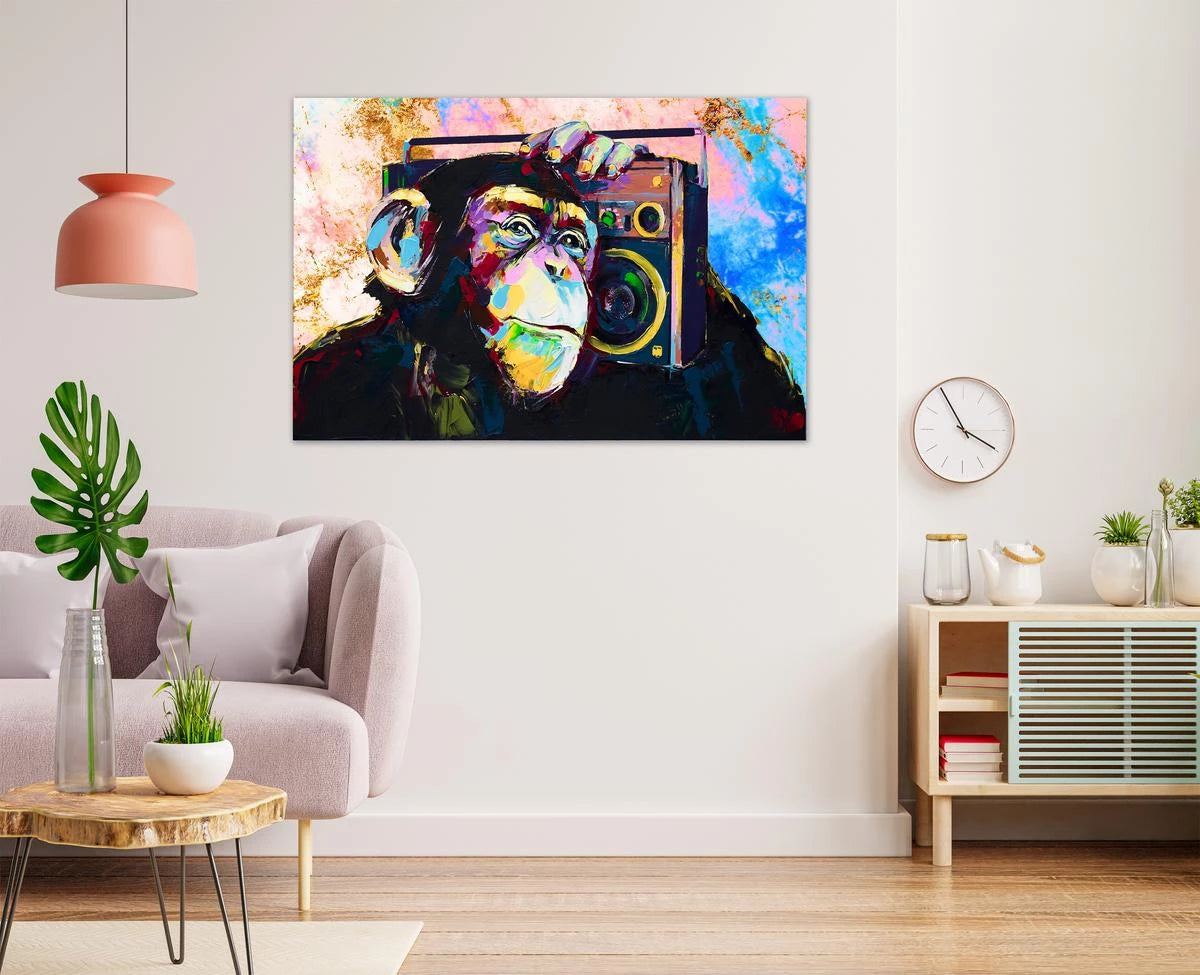 Plakat - Monkey beat kunst – Admen.dk